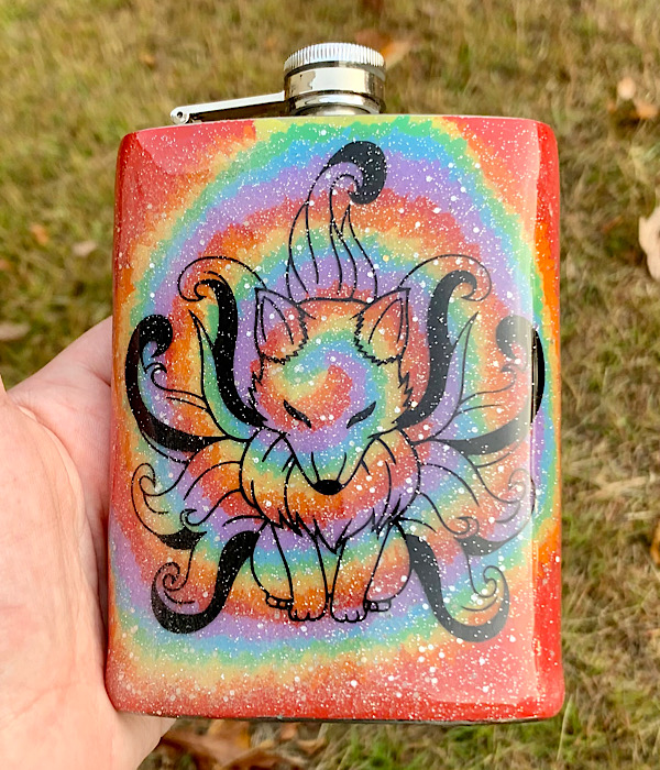 8 oz Kitsune Flask